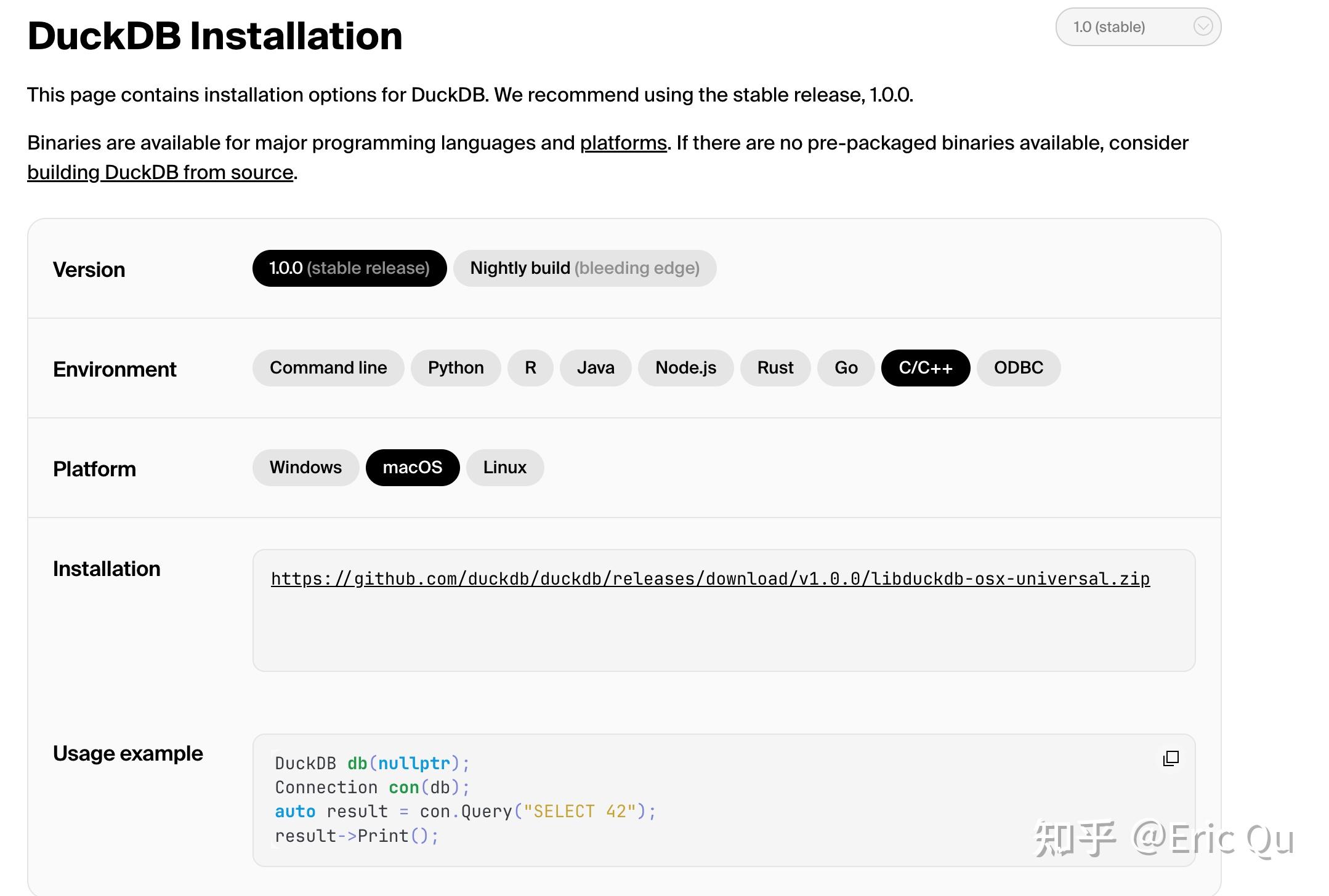 DuckDB 嵌入式demo - 知乎