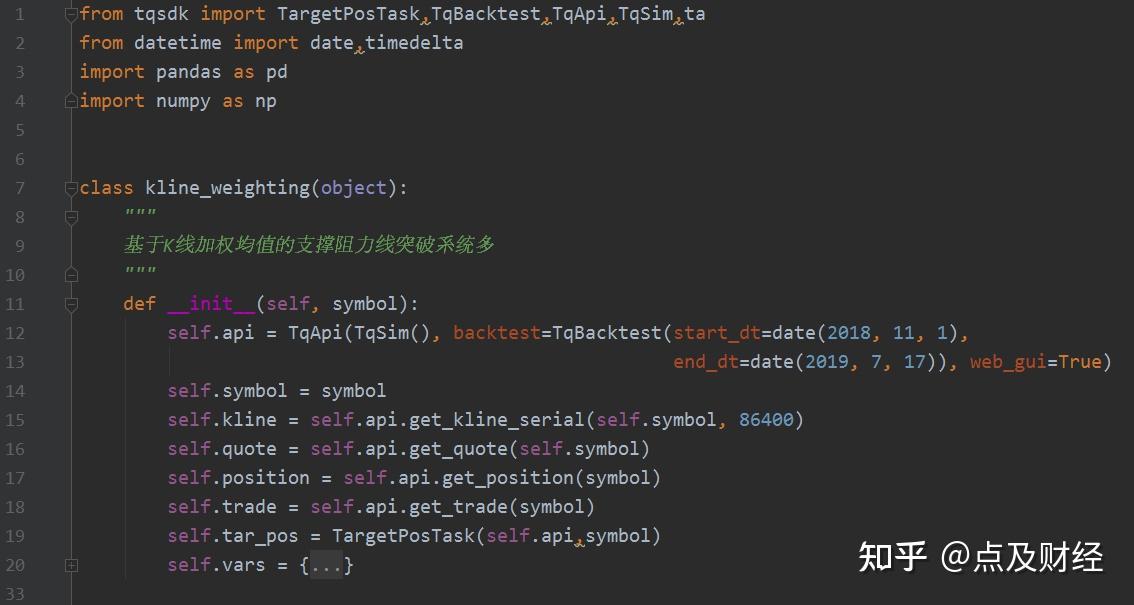 Python量化策略之基于k线加权均值的支撑阻力突破系统！ - 知乎
