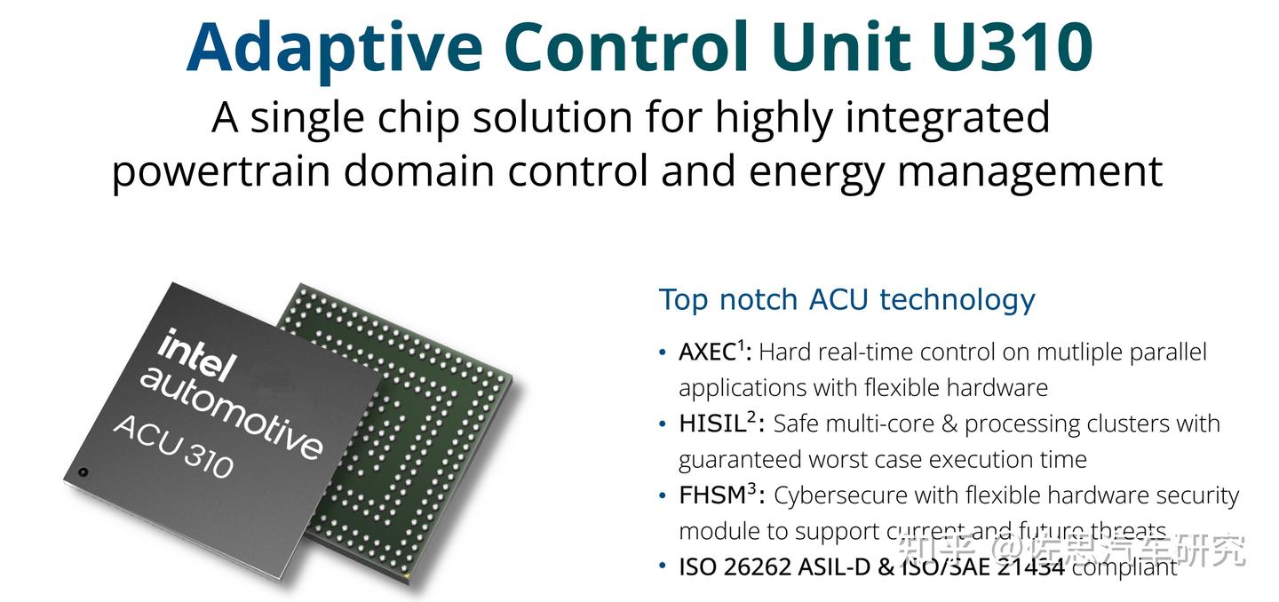 英特尔进军电动车powertrain域控，推出ACU U310 - 知乎