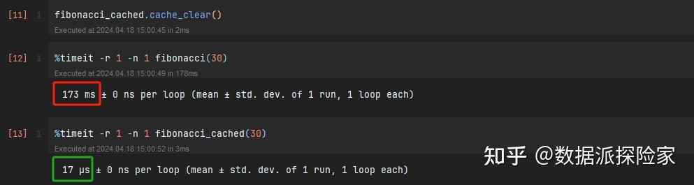 Python内置cache装饰器：让你的程序运行速度提升10000倍！ - 知乎