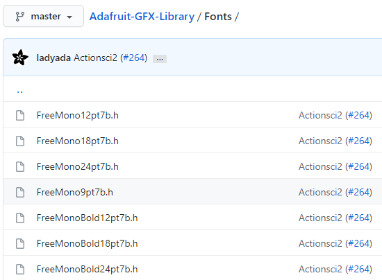 Adafruit GFX Library字体规范 - 知乎