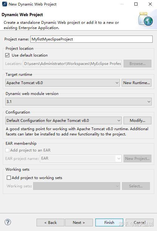 如何在Myeclipse建立一个动态Web项目 - 知乎