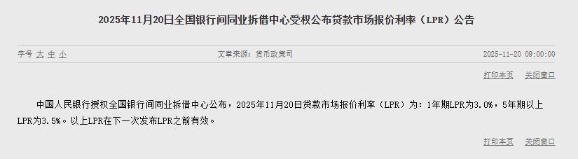 中国11月LPR维持不变：5年期以上LPR为3.5%，1年期LPR为3% - 知乎
