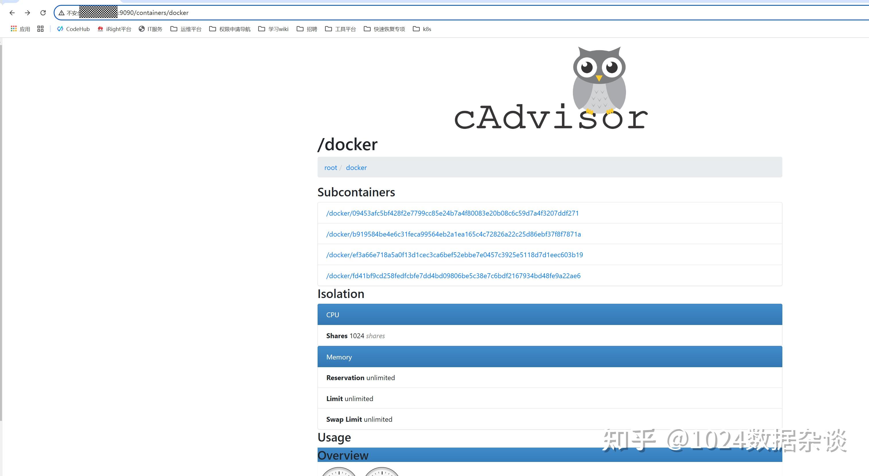 cadvisor使用 - 知乎
