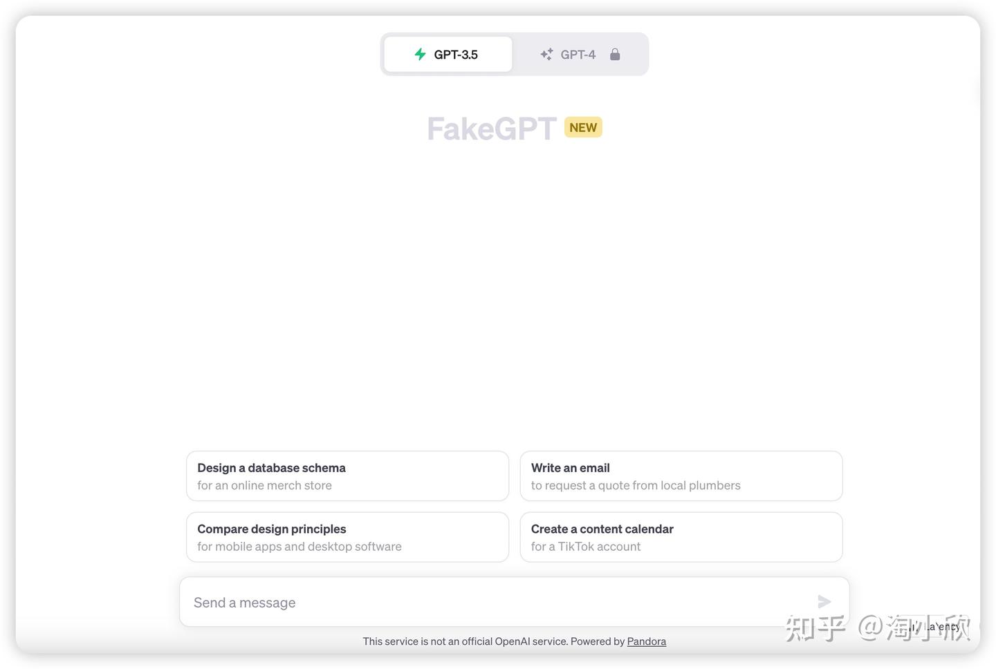 潘多拉：让你呼吸顺畅的ChatGPT！ - 知乎