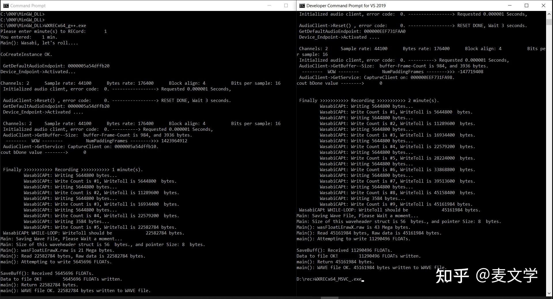 发帖纪念一下： C++ 基于 WASAPI 的录音程序终于弄好了 - 知乎