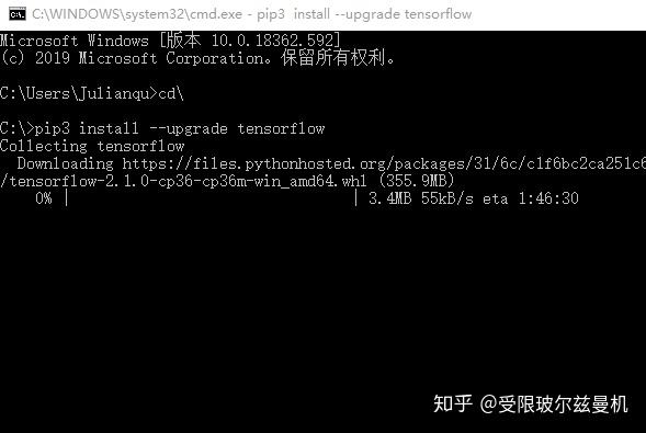 如何在Windows系统下安装TensorFlow - 知乎