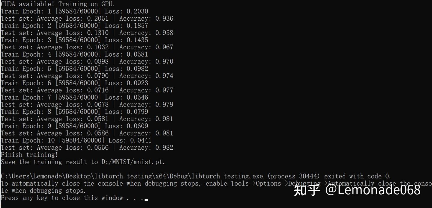 CUDA12.2+Libtorch+VS2022搭建神经网络运行环境及测试(Win10) - 知乎