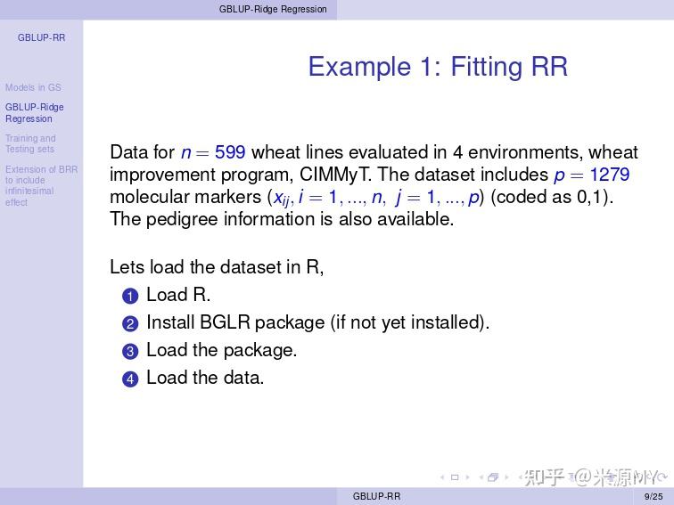 GBLUP-RR in BGLR - 知乎