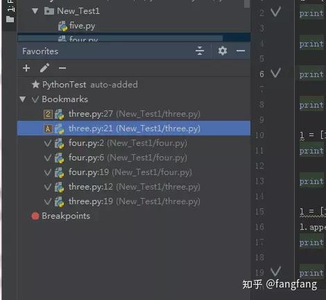 PyCharm设置书签 - 知乎