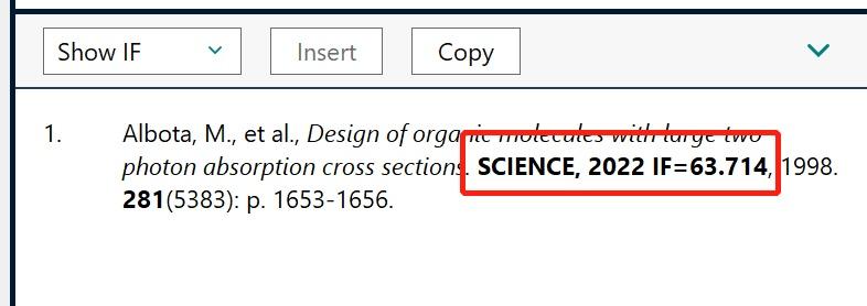 如何用EndNote显示2023年发布的SCI影响因子？ - 知乎