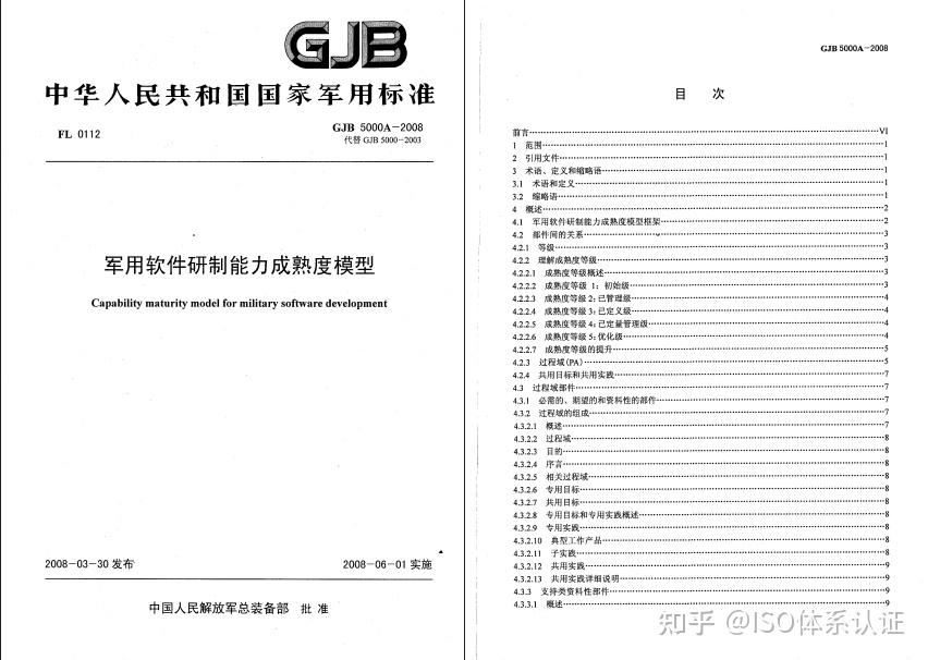 GJB 5000A、GJB 8000和GJB 9001C三者到底叫什么和区别 - 知乎