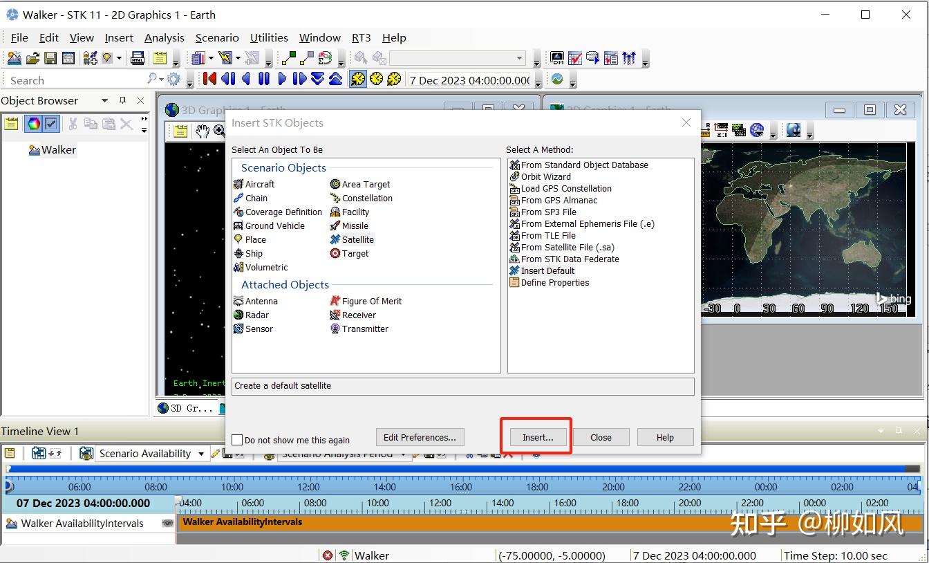 STK创建Walker星座 - 知乎