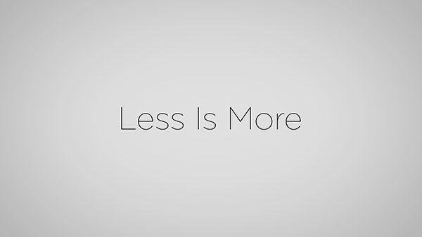 （毅冰原创）Less is more - 知乎
