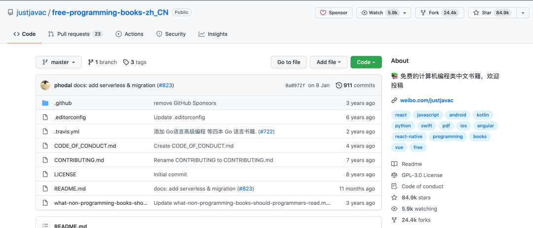 Github 85k 点赞：计算机电子书大白嫖 - 知乎
