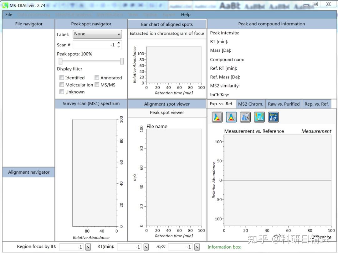 用MS-DIAL分析代谢组数据，这篇给你整的明明白白 - 知乎