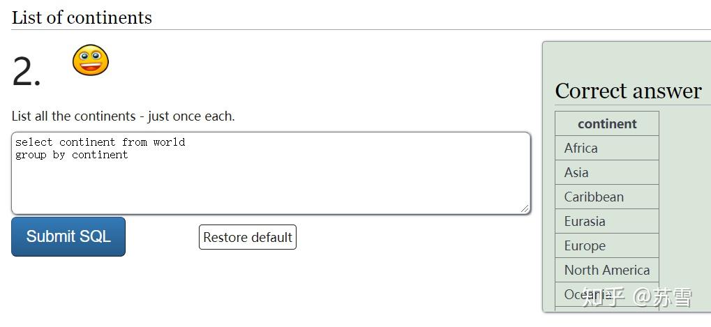 sqlzoo练习5(含答案)：SUM and COUNT - 知乎