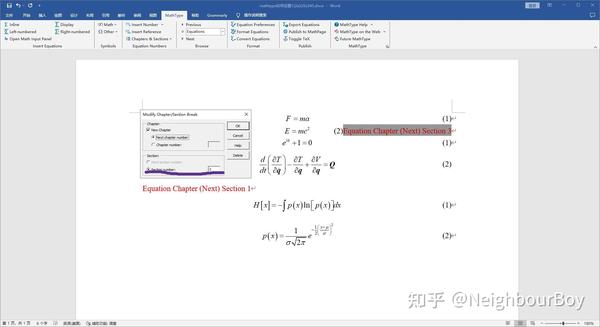 Mathtype中如何设置公式编号为1,2,(3a),(3b),4,5这类形式 - 知乎