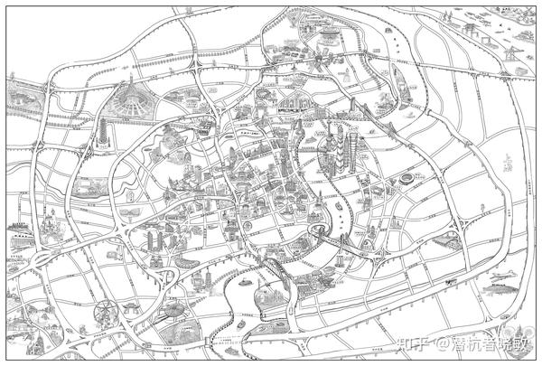 如何画城市手绘地图？ - 知乎