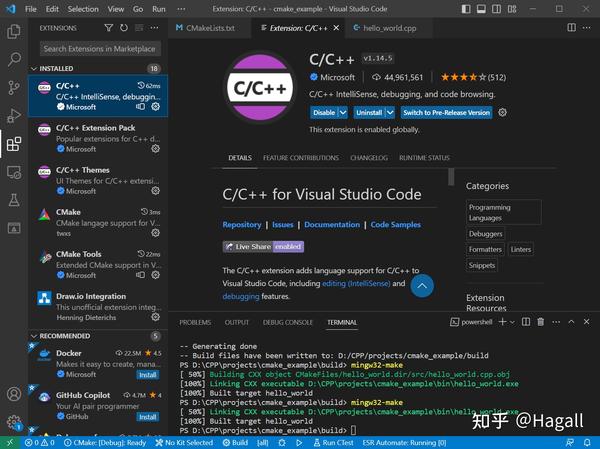 [极简教程]如何低成本、快速的在Windows电脑上搭建一个现代且干净的C++开发环境(VSCode+MinGW+CMake) - 知乎