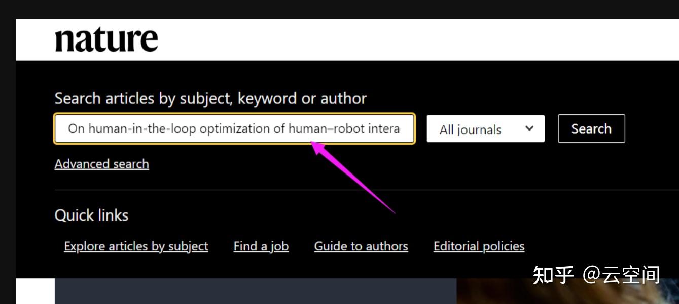Nature数据库功能介绍及个人获取Nature文献下载途径 - 知乎