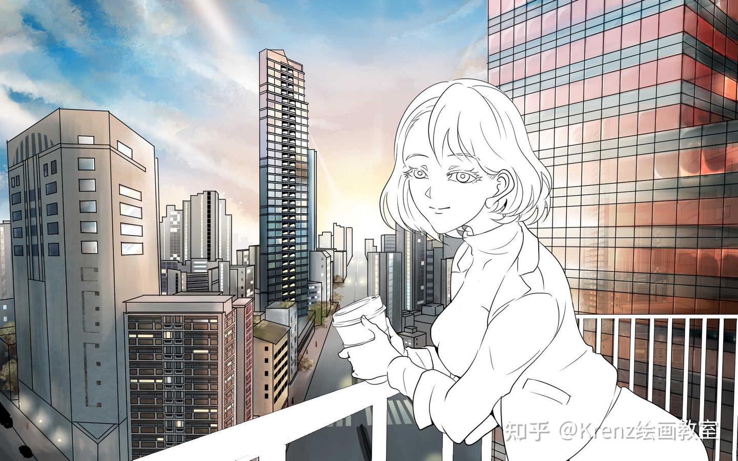 Krenz绘画教室【优秀作业心得】基础透视与结构-0117 - 知乎