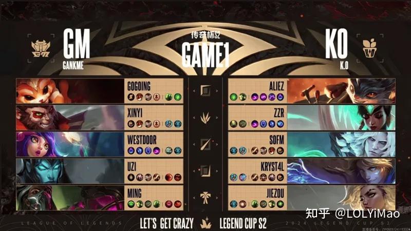 GM 1-0 KO：K神开场线杀Uzi，节奏尽力难救主KO不敌GM二连败 - 知乎