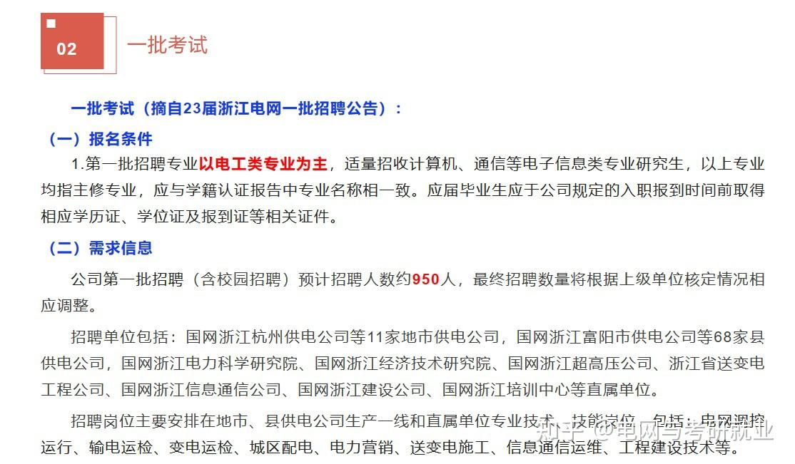 国家电网浙江电力公司招聘分析 知乎
