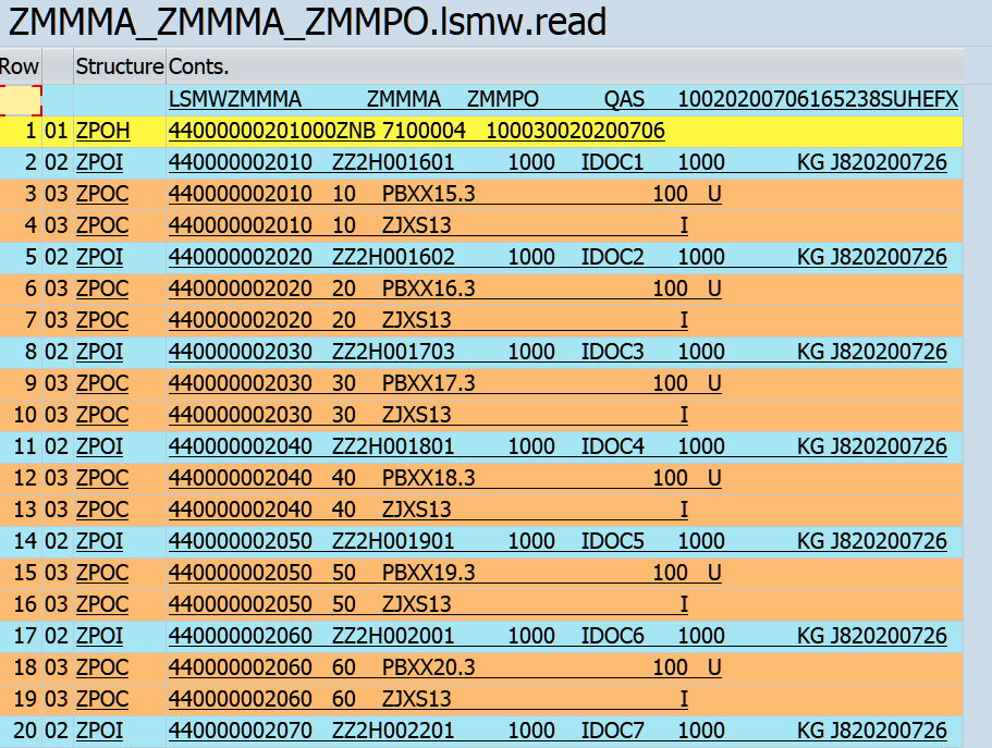 LSMW+IDOC导入多条件类型采购订单 - 知乎