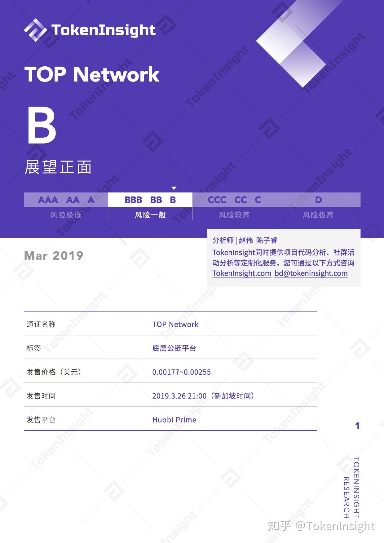 TOP Network 项目评级：B ，展望正面 | TokenInsight - 知乎