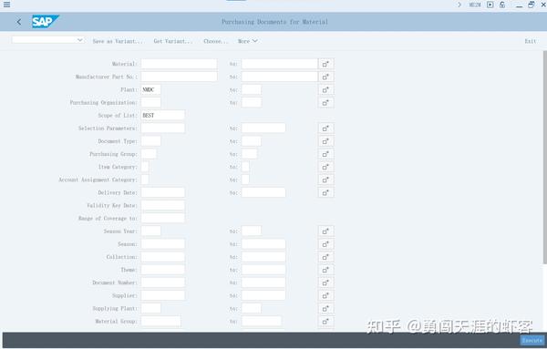 SAP MM 个人账号里参数ME_USE_GRID=‘X’不起作用？ - 知乎
