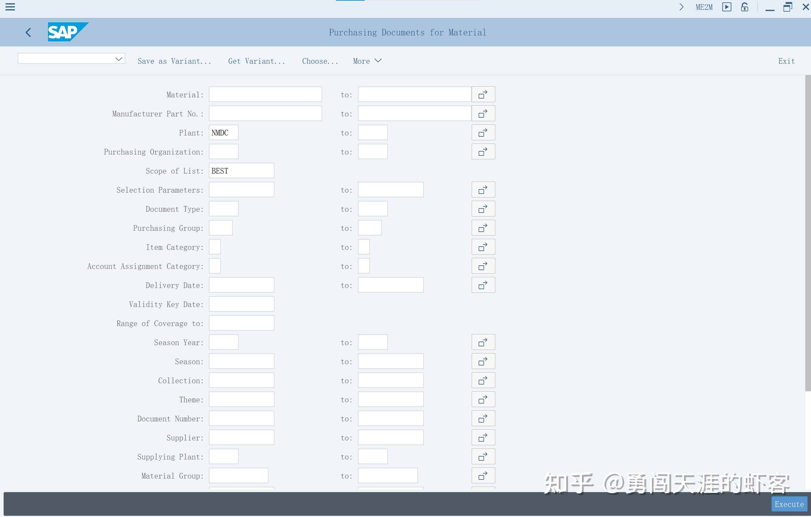 SAP MM 个人账号里参数ME_USE_GRID=‘X’不起作用？ - 知乎