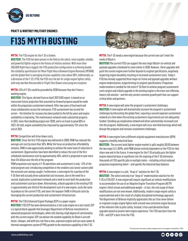 F135 Engine（F-35 Lightning II fighter aircraft） - 知乎