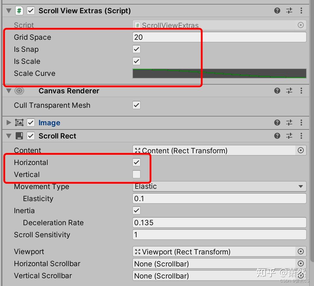 【unity Ugui】scrollrect 动态缩放格子大小,自动定位到中间的格子 知乎
