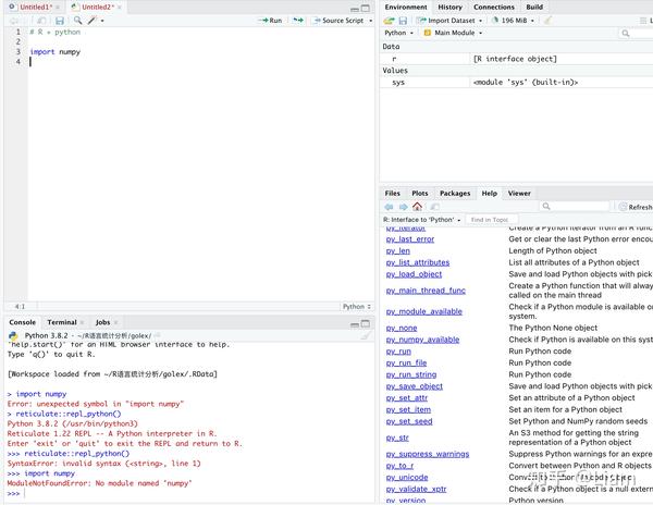 在Rstudio 中使用python - 知乎