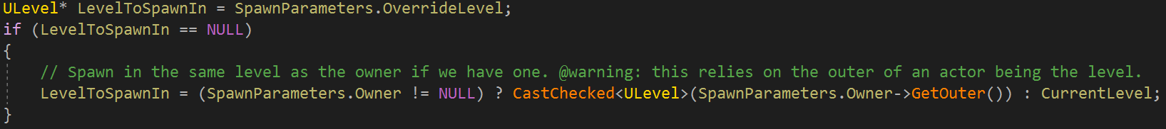 UE4 SpawnActor源码解析(一)---SpawnActor - 知乎