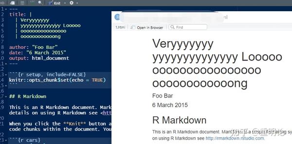 Rmarkdown 行文小技巧（标题换行设置） - 知乎