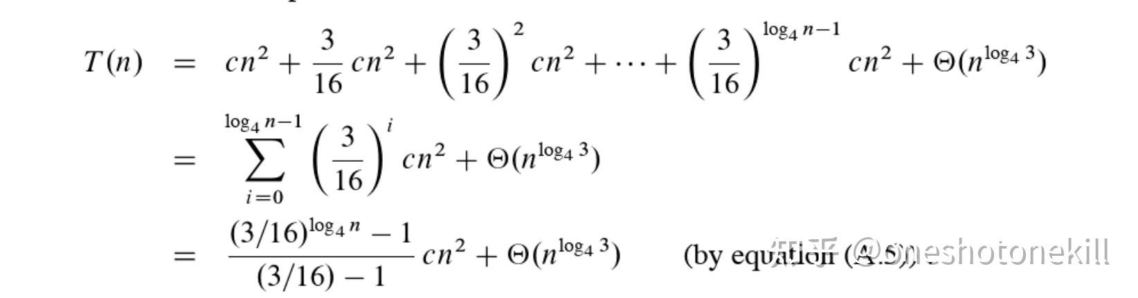 《算法导论》笔记4 分治法算法复杂度计算（第一章第四节第三、四、五部分） - 知乎
