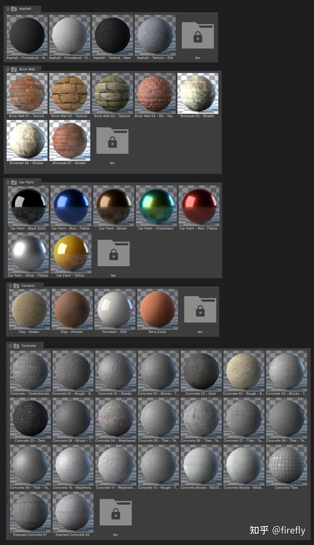 C4D R23 官方预设整理（3D模型/材质球）第三部分 - 知乎