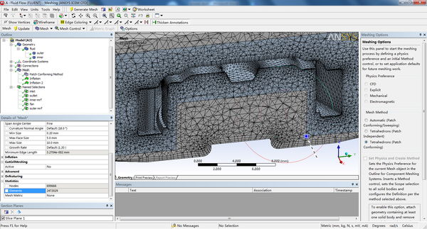 Fluent离心风扇仿真案例操作详解-2.网格划分 - 知乎
