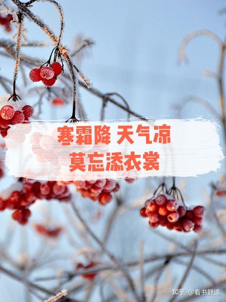 霜降节气文案合集,喜欢就拿走吧~ 知乎