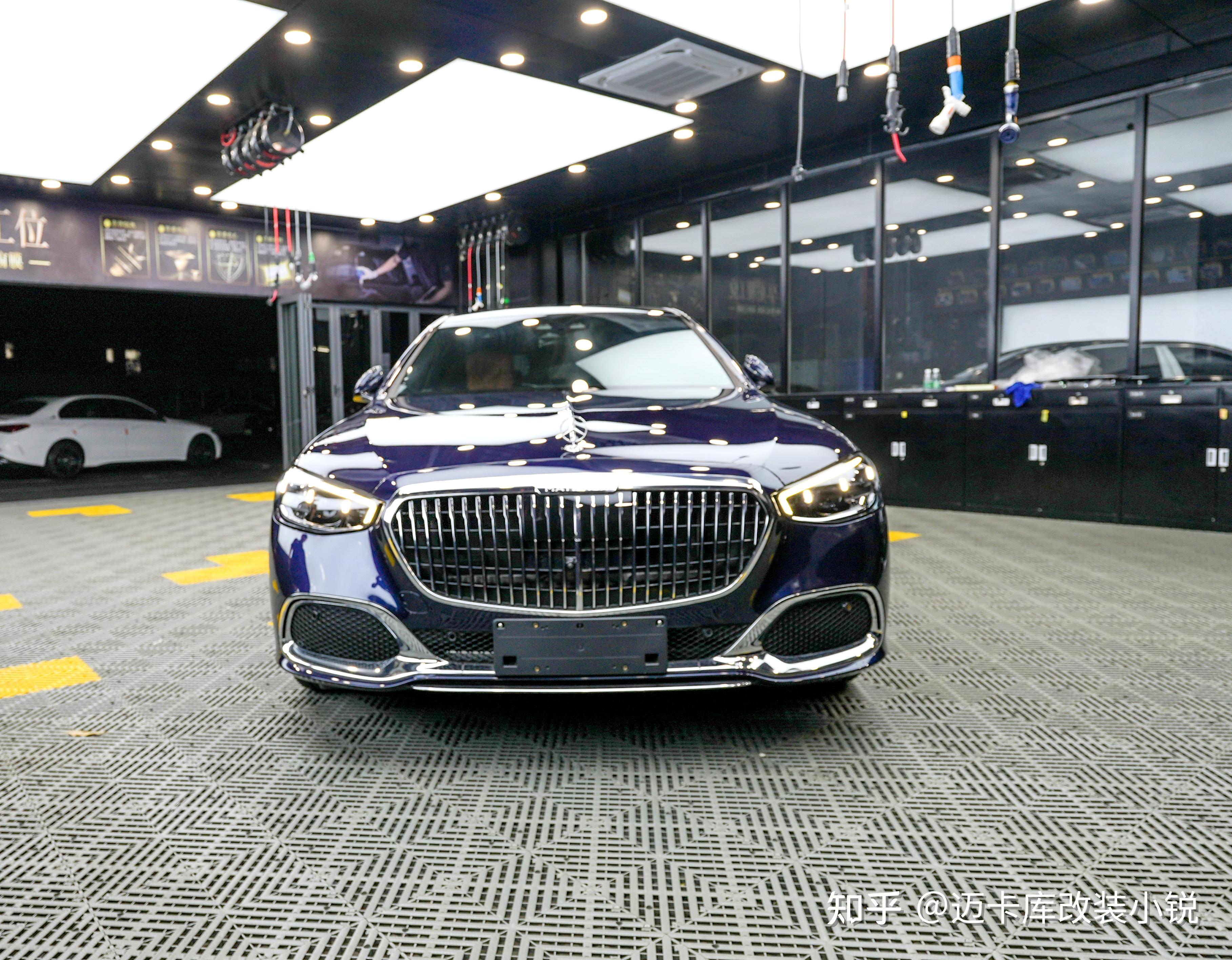 皇室专属海岳蓝，迈巴赫S480升级四座、电动后门，让豪华淋漓尽致 - 知乎