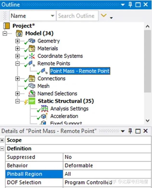 Ansys Mechanical｜如何用好远程点（Remote Points） - 知乎