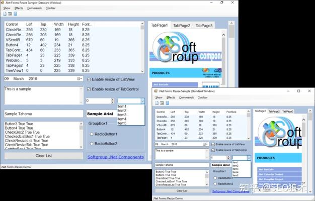 Softgroup .Net Forms Resize,小巧且轻量级的 .NET 组件 - 知乎