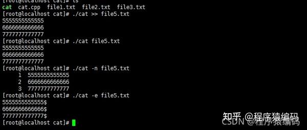 Linux下cat命令详解及C/C++代码实现 - 知乎
