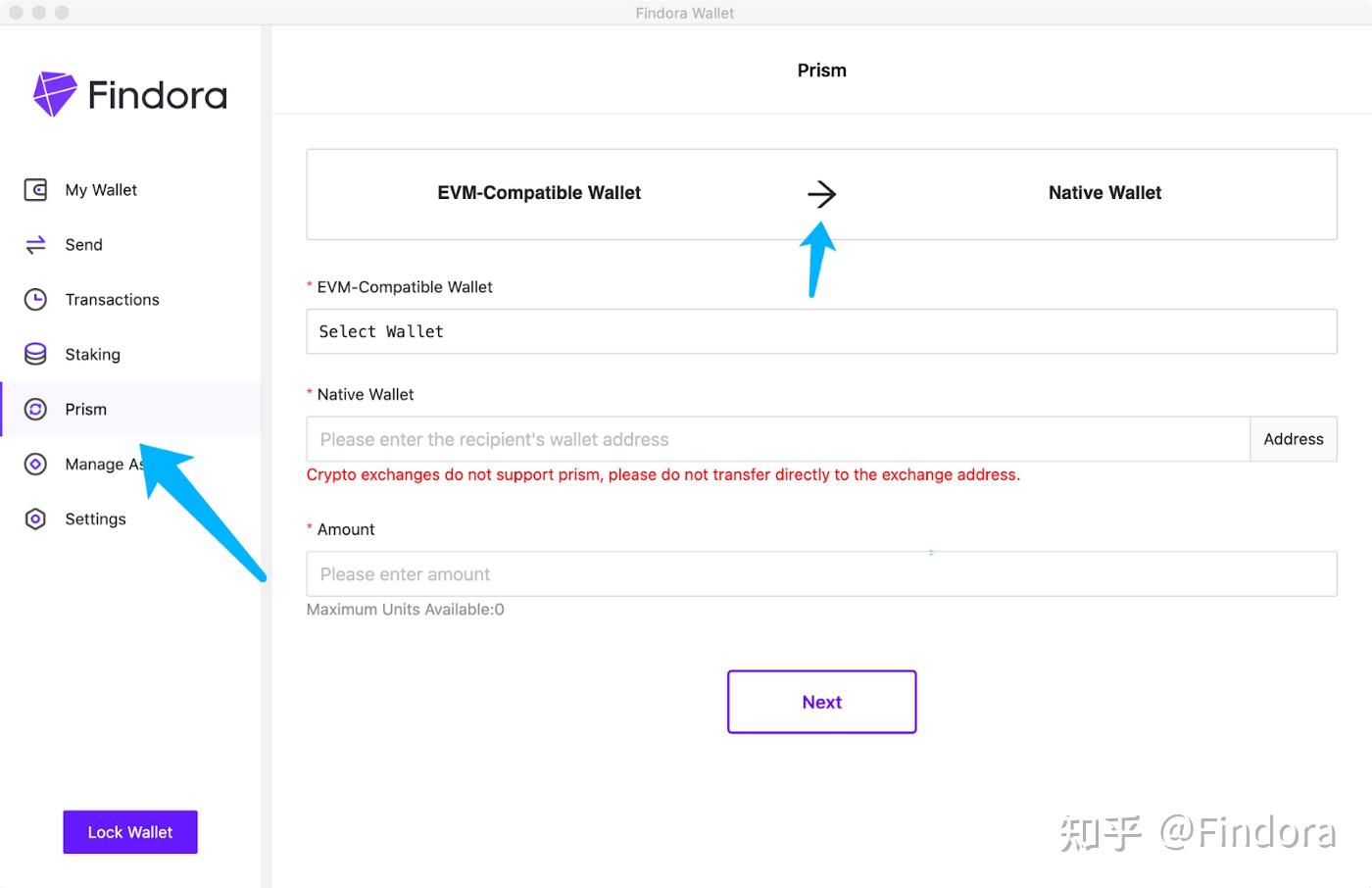 Findora | Kucoin教程系列/使用Findora原生链进行加密转账和质押（通过Prism转账） - 知乎