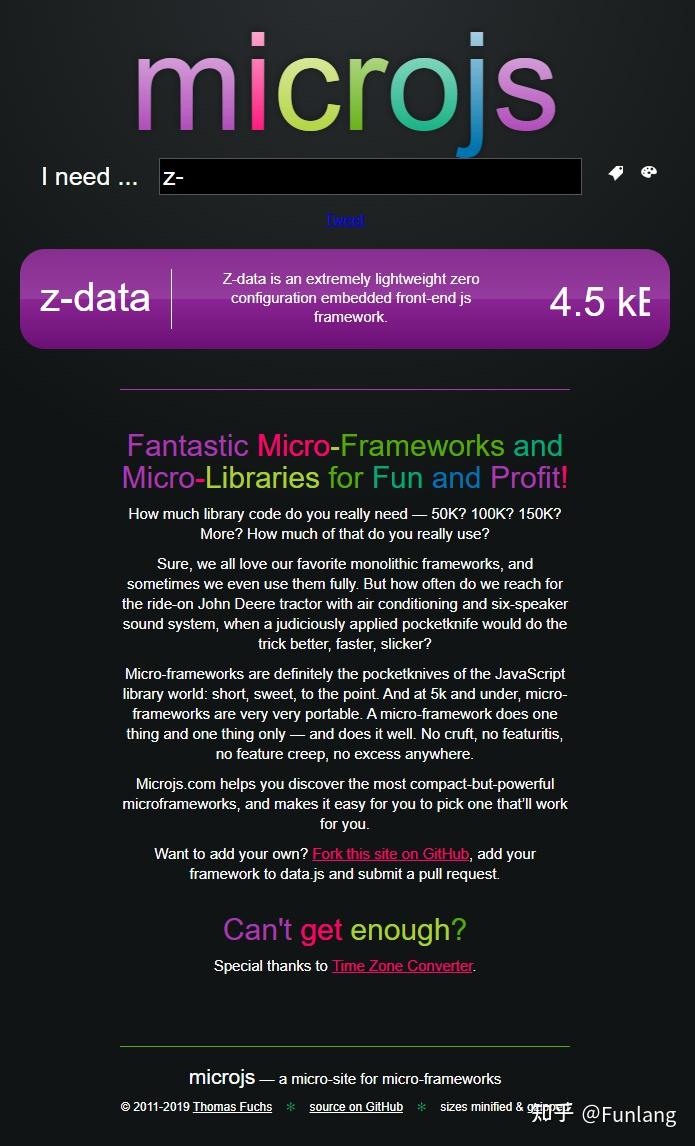 z-data 被 microjs 收录 - 知乎