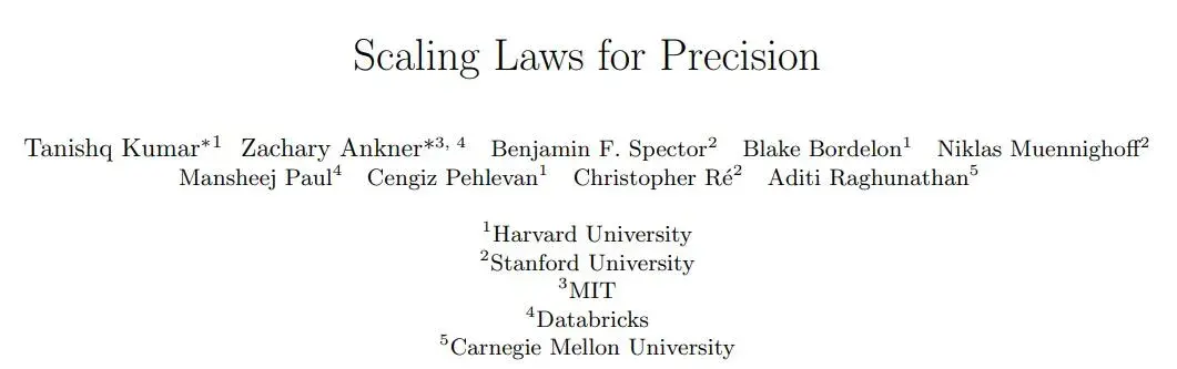 Scaling Laws终结，量化无用，AI大佬都在审视这篇论文 - 知乎