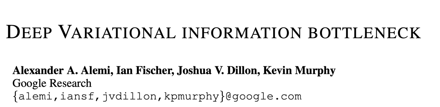 Information Bottleneck - 知乎