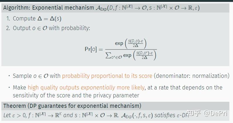 2.(ε,0)-DP：Exponential Mechanism - 知乎